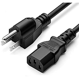 Marg AC in Power Cord Plug Lead for ASUS MS Widescreen LED LCD Monitor VS278Q-P VN247H-P VN247HP VN247H-P VN279Q VN279QL VN279QLB VW22AT-CSM VW193D VW22ATCSM MS Widescreen Series VB VE VG VH
