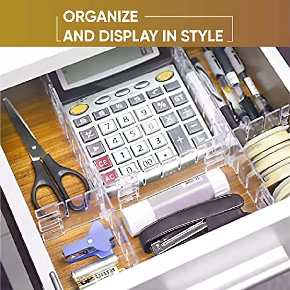 Shop Meliora Plastic Drawer Dividers for Clothes, Socks, Undergarments, Underwear, Bras, and Baby Clothing, Clear Heavy-Duty Storage Organizers, Adjustable Interlocking Frames