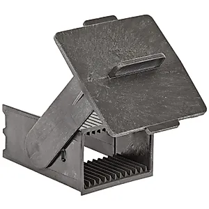 Simport EasyDip M905-12DGY Acetal Vertical Slide Staining Rack, Gray, 2-1/2" L x 2-1/4" W x 3-3/4" H (Case of 6)