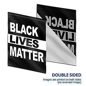 ANLEY Double Sided Premium Garden Flag, Black Lives Matter Decorative Garden Flags - Weather Resistant & Double Stitched - 18 x 12.5 Inch