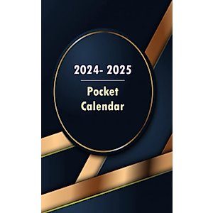 2024-2025 Pocket Calendar: Purse Size 4 x 6.5 - 2 Years Monthly Planner for Purse / from January 2024 to December 2025: each month/ 2 pages – ... Contacts, Pasword Log, Holiday ... and more