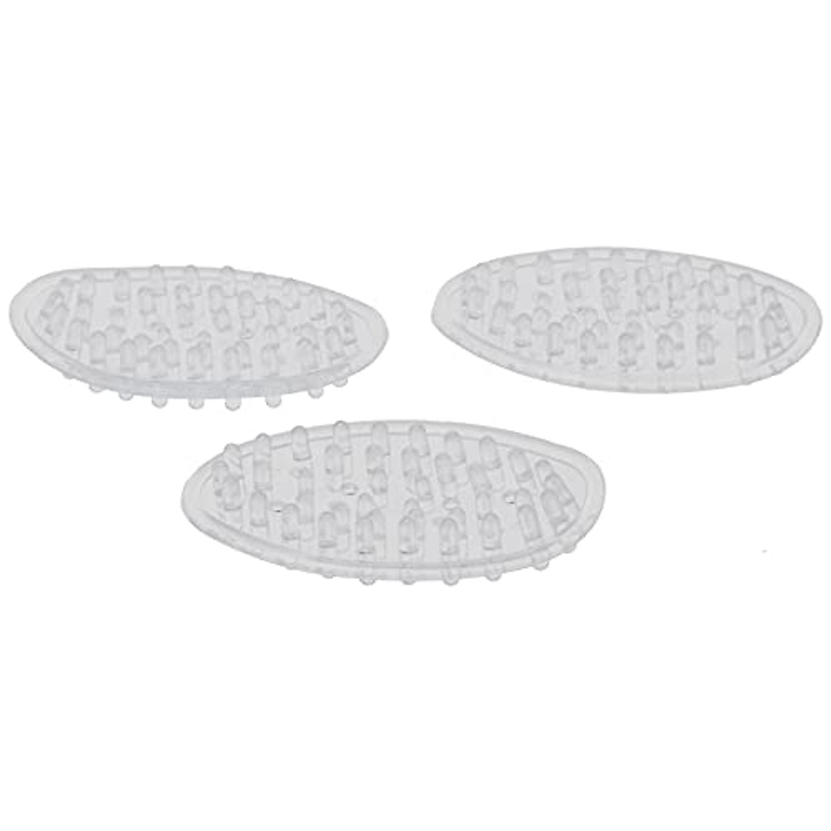 iDesign Plastic Soap Dish, Soap Saver, and Kitchen Sponge Holder - Set of 3, 0.75” x 3.25” x 4.75”, Clear