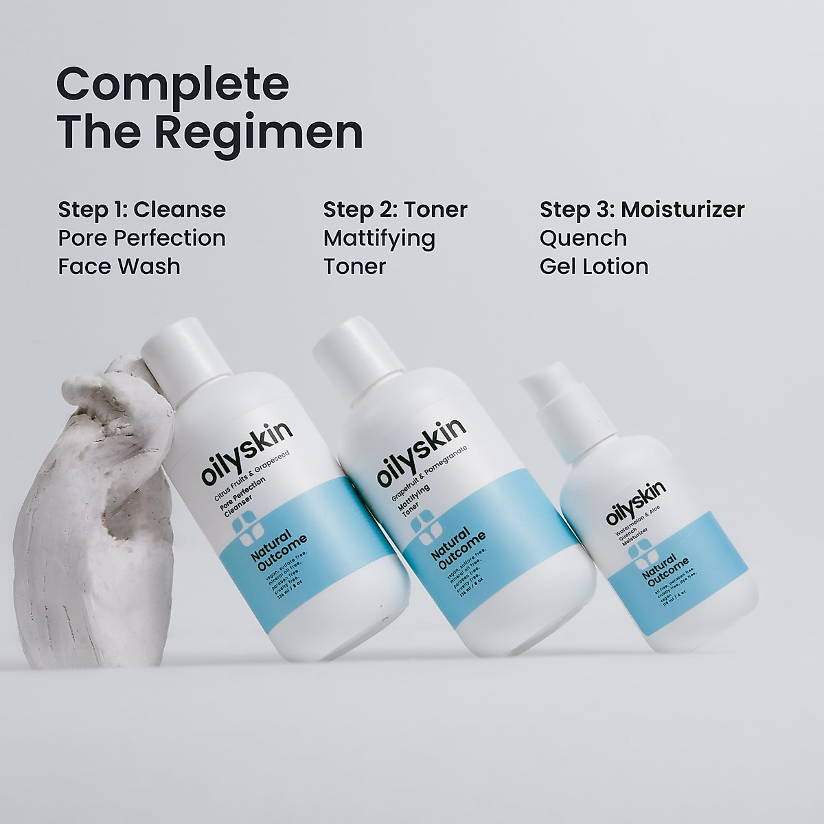 Natural Outcome Oily Skin Face Toner | Purifying Astringent Facial Toner | Naturally Keeps Skin Matte & Shine Free | Minimizes Appearance of Pores While Keeping Skin Hydrated with Aloe Vera | 8 oz