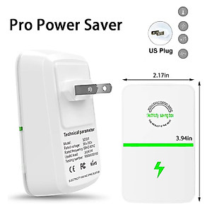 6 Packs Pro Power Saver, Home Stop-Watt Energy Saving Device, Magic Power Saver Electricity Saving Box, High Efficiency Household Stable Voltage Device US Plug