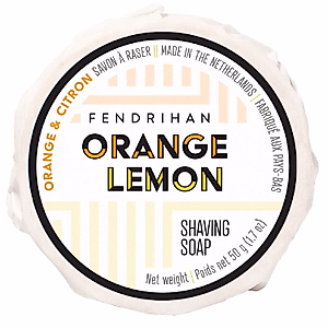Fendrihan Shaving Soap for Men MADE IN THE NETHERLANDS (Orange Lemon, 50 grams)