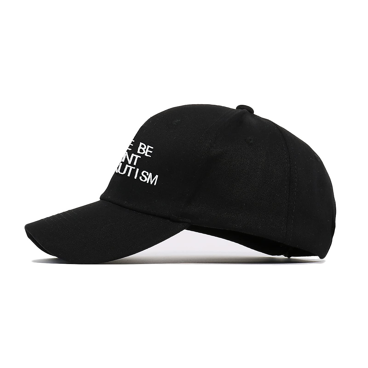 YUNXIBASECAP Cotton Unisex Please Be Patient I Have Autism Baseball Cap，Adjustable Dad Hat Black