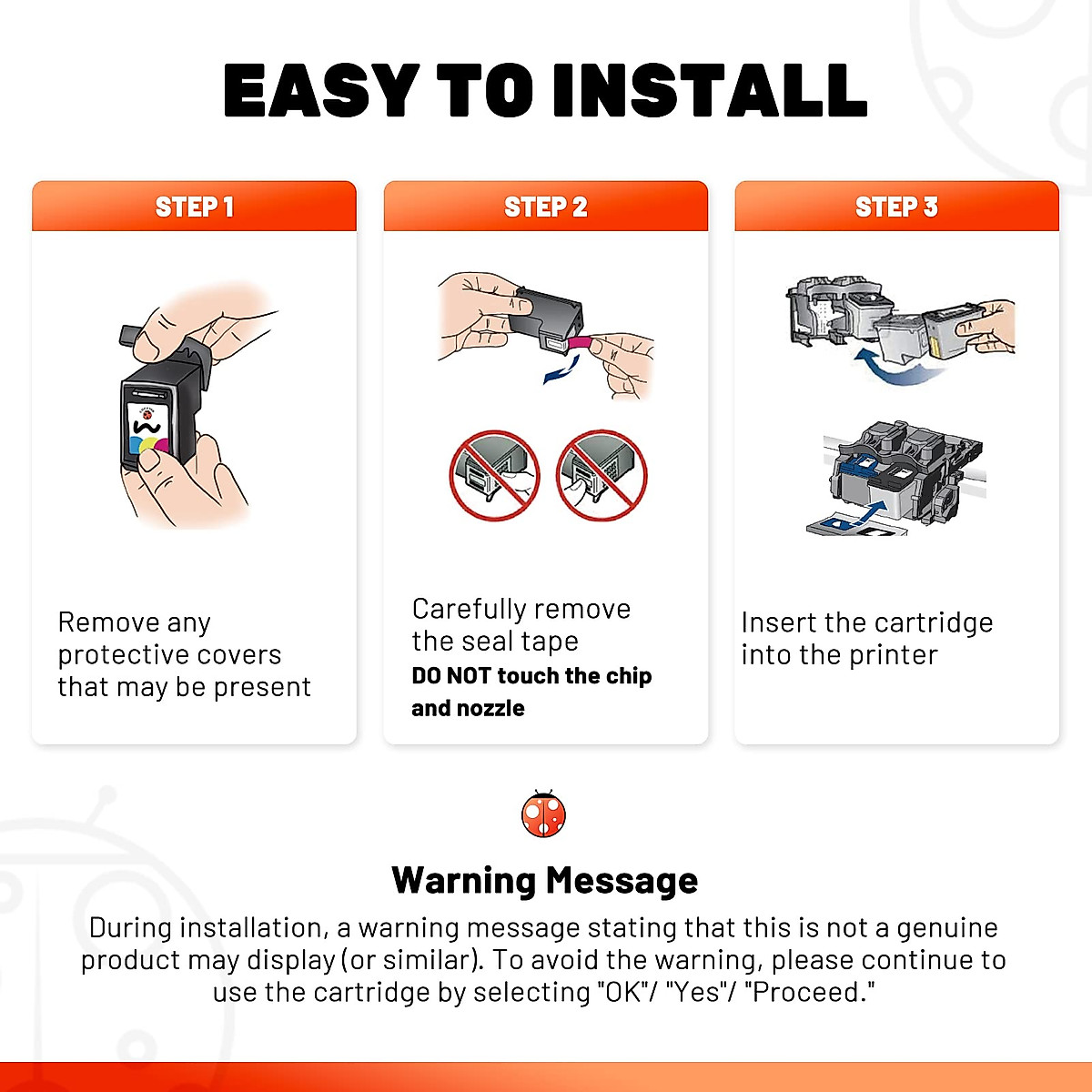 COCCINK 63XL Remanufactured Ink Cartridge Replacement for HP 63 XL F6U64AN for Officejet 3830 4650 4652 5200 5252 5258 Envy 4520 4512 Deskjet 1112 2132 3630 Printer (1 Black, 1 Tri-Color) Combo Pack