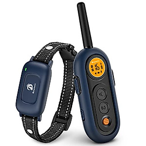 Bousnic Dog Shock Collar with Remote - Electric Training Collar for Large Medium Small Dogs (8-120lbs) Waterproof Rechargeable with Beep Vibration Safe Shock and 1000FT Control Range
