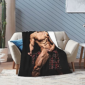 Sam Heughan Ultra-Soft Micro Fleece Throw Blanket Warm Comfortable Versatile Blanket for Sofa and Travel