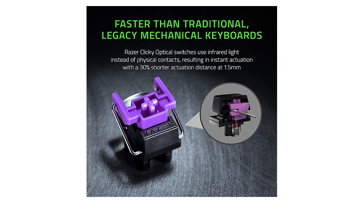 Razer Huntsman Mini Gaming Keyboard - Compact & Fast