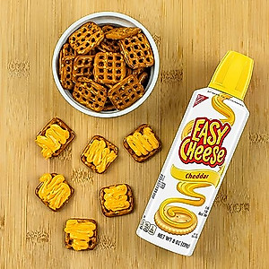 Easy Cheese Cheddar Cheese Snack, 12 - 8 oz Cans