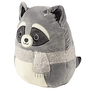 Squishmallows Original 12-Inch Rocky The Raccoon - Official Jazwares Plush - Collectible Soft & Squishy Raccoon Stuffed Animal Toy - Add to Your Squad - Gift for Kids, Girls & Boys