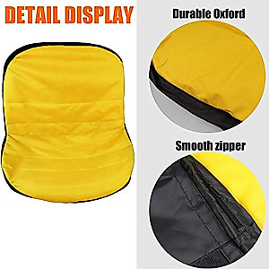 Riding Lawn Mower Seat Cover Compatible with John Deere,Craftsman,Cub Cadet,Kubota,Universal Lawn Mower Tractor Cover(Medium)