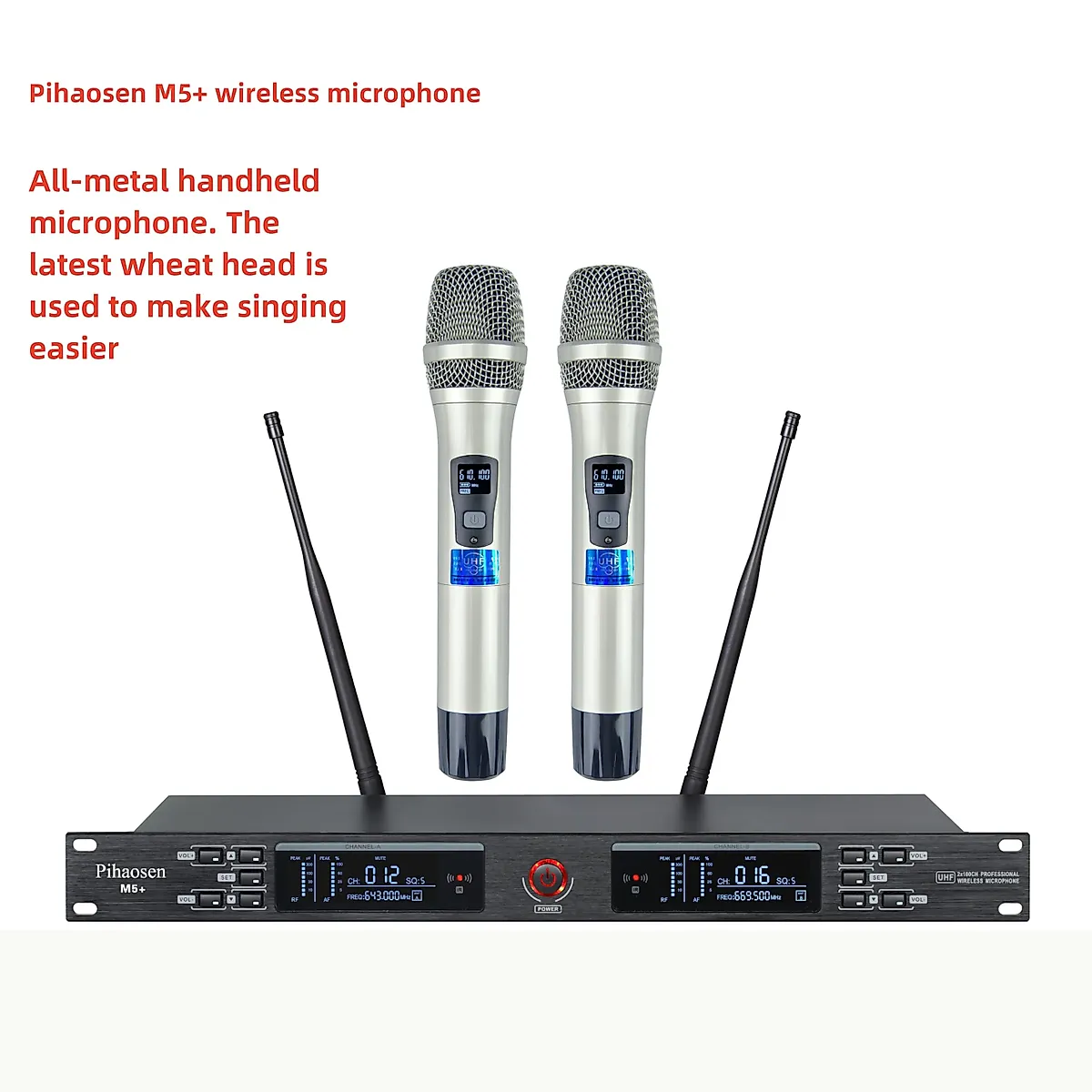 2024 Pihaosen New Chinese Karaoke Machine KV-V5 MAX Karaoke Player, with Reverb Wireless Microphone, 22-inch capacitive Touch Screen Free Cloud Download Function YouTube APP Online Play