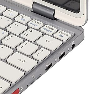 10.8 Inch 2 in 1 Laptop, Laptop 8+1TB Memory 360 Rotatable FHD Screen Efficient Portable with Touch Pen Keyboard for Office (8+1TB US Plug)