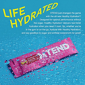 XTEND Healthy Hydration | Superior Hydration Powder Packets | Electrolyte Drink Mix | 3 Essential Amino Acids | NSF Certified for Sport | 15 Sticks,
