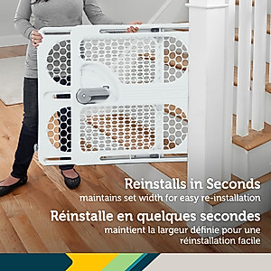 Safety 1st Pressure Mount Easy Fit Security Gate, Fits Spaces between 28" and 40" Taupe