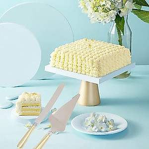 Wedding Cake Knife and Server Set, Cake Cutting Set For Wedding, Cake Cutter Knife & Pie Server, Cake Server for Birthday,Anniversary,Holiday,Baby Shower,Party