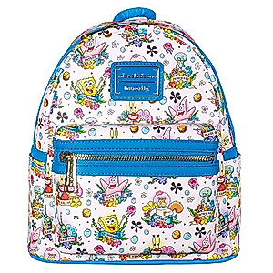 Loungefly Spongebob Tattoo AOP Mini Backpack Nickelodeon