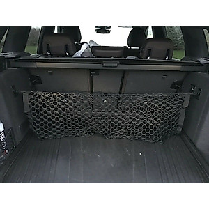 EACCESSORIES EA Rear Trunk Organizer Cargo Net for BMW X3 2011-2023 - Envelope Style Cargo Net for SUV - Premium Mesh Elastic Car Trunk Organizer Vehicle Carrier Storage - Compatible with BMW X3
