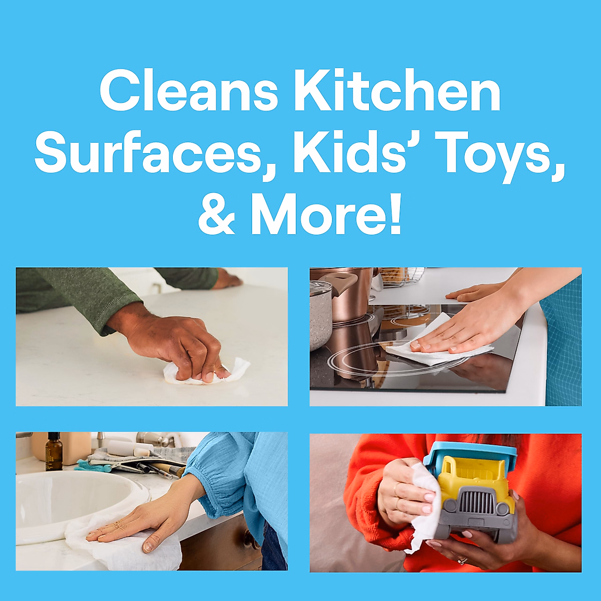 Seventh Generation All Purpose Cleaner, Biodegradable Formula, Free & Clear, 23 oz (Pack of 4)