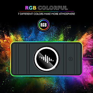 for Magsafe Wireless Car Charger Pad, [Upgrade] RGB 15W for Car Wireless Charging Pad for iPhone 15 14 13 12 11 Pro Max, for Samsung Galaxy S22/S22+/S22 Ultra/S21/S20/S10