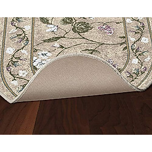 Brumlow Mills Butterfly Floral Area Rug for Kitchen, Dining, Living Room, Bedroom, Doorway Mat or Home Accent Carpet, 30" x 46", Opal