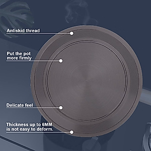 Heat Diffuser Plate, Heat Diffuser Gas Stove Diffuser Heat Conduction Plate, Non-Stick Hob Ring Plate Double-Sided Non-Sli p for Gas Stove Glass Cooktop 7.8" in Dia(Type 1)
