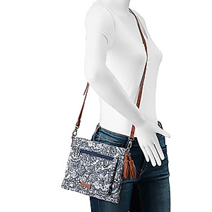 Sakroots Camden Small Crossbody Bag (Navy Spirit Desert 3)