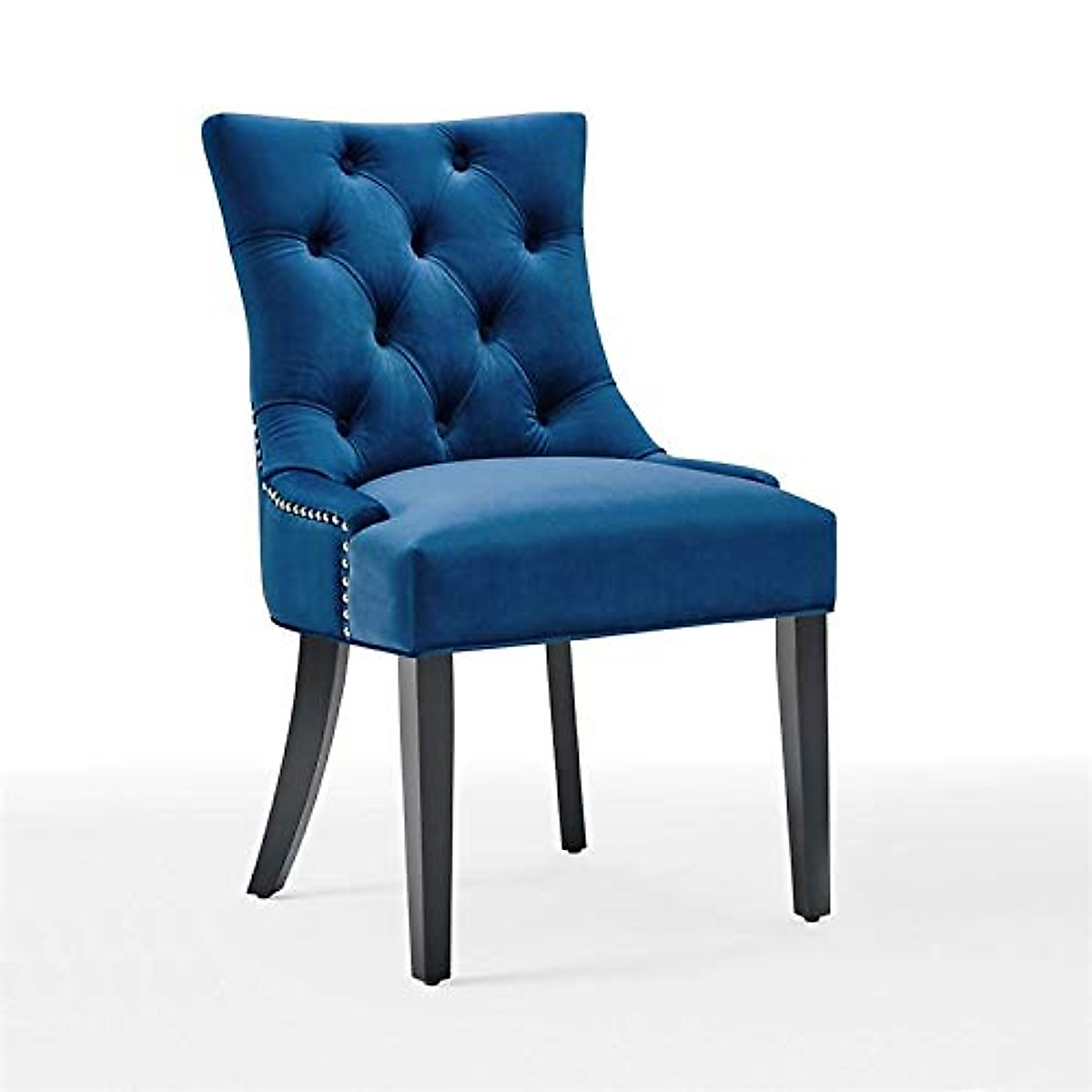 Modway Regent Tufted Performance Velvet Dining Side Chairs - Set of 2, Navy