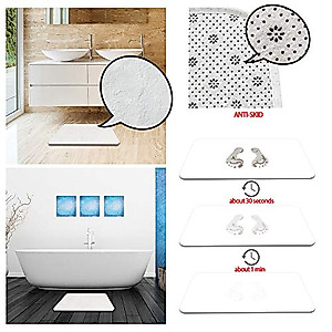 BOYIAN Funny Quotes Bath Mat Black and White Fuck It Just Get Naked Microfiber Memory Foam Bathroom Decor Mat 17.7X29.5Inch