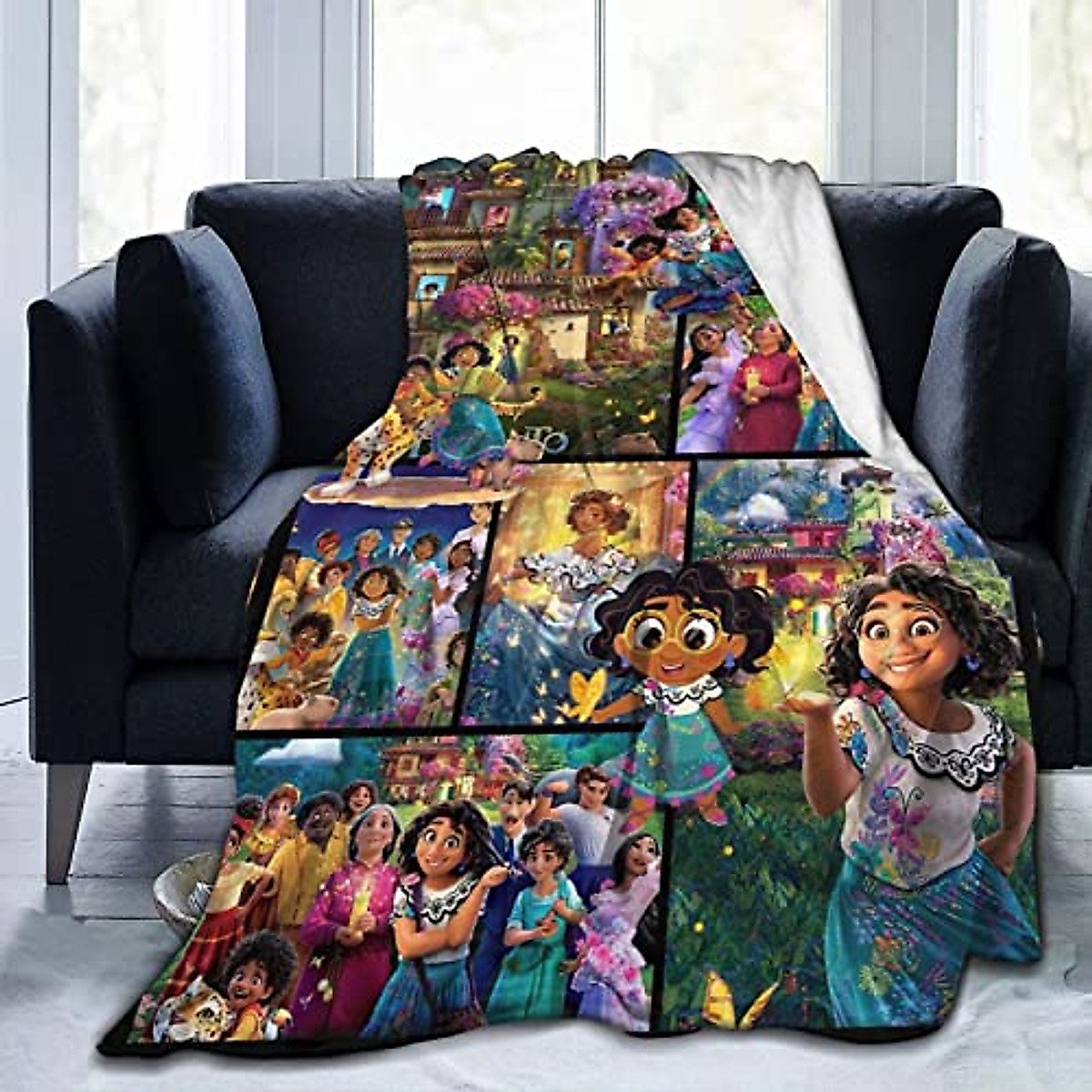 Blanket Soft Flannel Throw Blankets Lightweight Comfort Beach Blanket for Couch Sofa Bed Style2 50"x40"