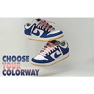 LitLaces - Premium Fat Oval Ultra Wide Replacement Shoe Laces for Nike Dunk SB & Foamposite, Fits Lows and Highs (White, 63”)