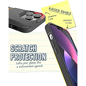 Smartish iPhone 14 Pro Wallet Case - Wallet Slayer Vol. 1 [Slim + Protective] Credit Card Holder - Black Tie Affair