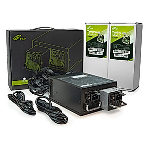 FSP Twins Pro ATX PS2 1+1 Dual Module 500W Certified Efficiency ≥90% Hot-swappable Redundant Digital Power Supply with Guardian Monitor Software (Twins Pro 500), FSP500-50RAB