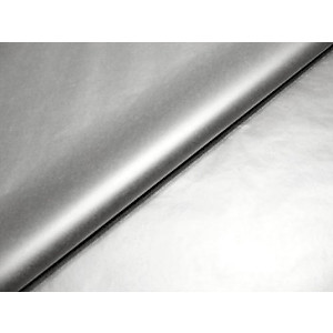 UNIQOOO 100 Sheets Metallic Silver Foil Gift Tissue Paper Bulk, 20X14 Inch, Art Wrapping Paper for Gift Bag Box Packing, Wedding Birthday Party Favor, Pom Pom Piñata Tassel