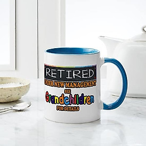 CafePress Retired Under New Management Mugs Ceramic Coffee Mug, Tea Cup 11 oz