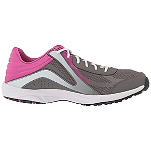 Ryka Women's Dash Pro Walking Shoe Grey/Pink 10 M