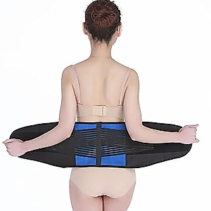 MIOTEQ Back Brace Lumbar Support Belt For Women And Men, Adjustable Safety Belt With Dual Lumbar Pads For Lower Back Pain Relief (Size : XX-Large)