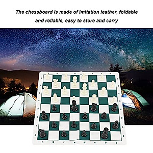 SPYMINNPOO Portable Travel Chess Game Set Game Roll Up Chess Board Set Educational Toys for Kids and Adults 3 Sizes(Wang Gao 95MM)