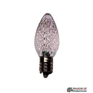 LED Bulb C7 E12 Candelabra Christmas Light Replacement, 1 Piece Multi Color Changing Bulb