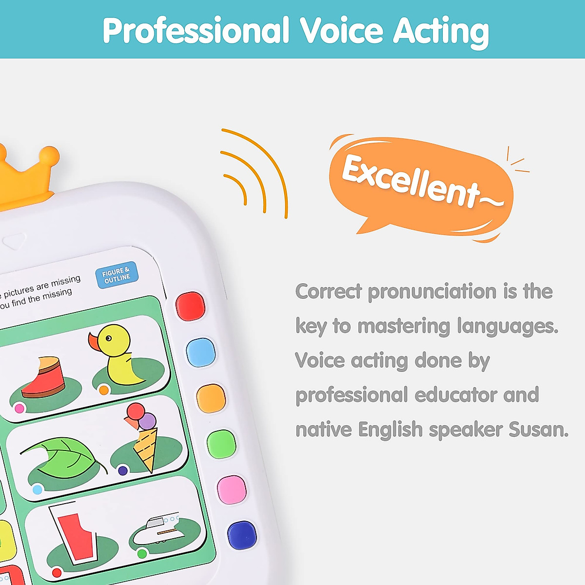 iPlay, iLearn Kids Electronic Interactive Learning Educational Toy, Preschool Learning for Kindergarten Homeschool Classroom Elementary School, Logic Thinking Cards for 4 5 6 7 8 Year Old Boys Girls