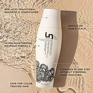 Unwash Bio-Cleansing Conditioner - Gentle, Hydrating Co-Wash Cleansing Conditioner, Sulfate & Paraben Free, for Curly, Coily & Dry Hair, 13.5 fl oz