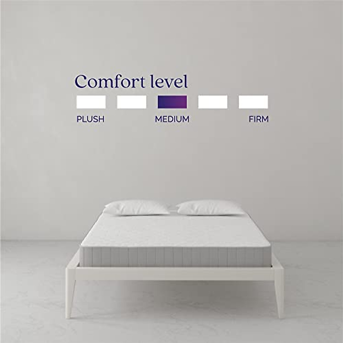 Signature Sleep Tranquility 6 Inch 2-Sided Reversible Bonnell Spring Coil Mattress, Full Size, GreenGuard Gold Certified, White