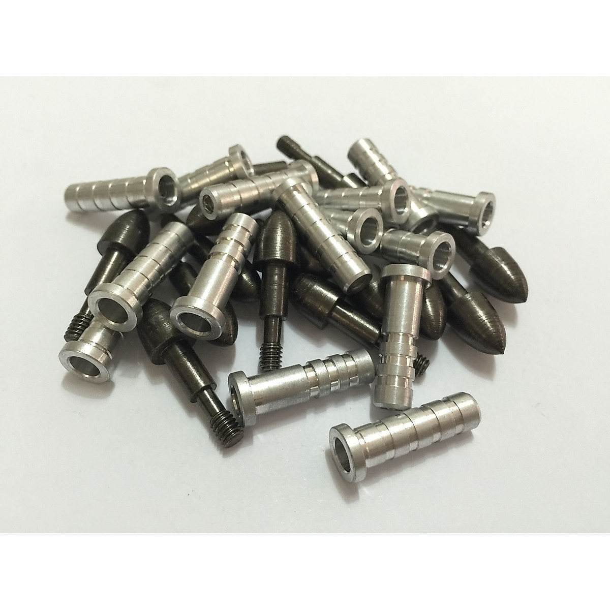 JIEXI HWYP 8850 Archery Crossbow Glass Fiber Arrow Tips with Connectors Pack of 50