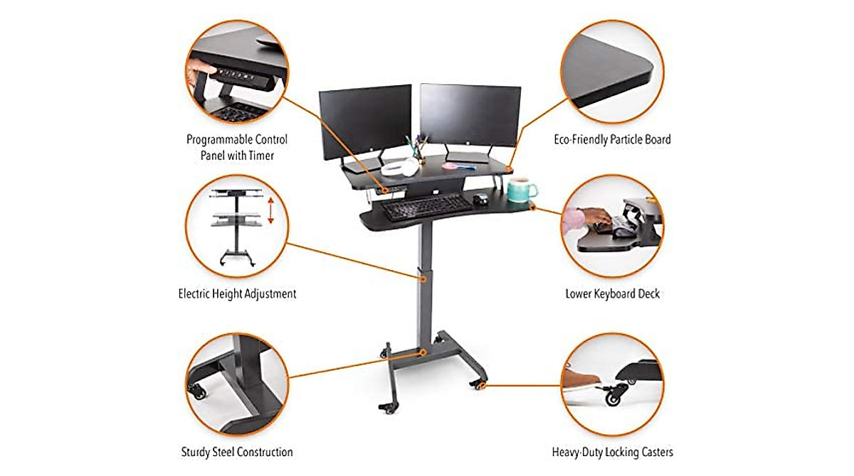Stand Steady Cruizer Premier Electric Podium Desk