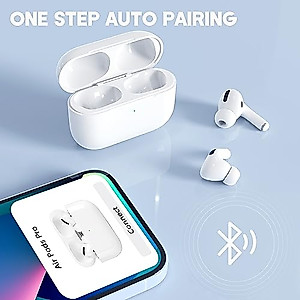 Vluegki Wireless Earbuds with in-Ear Earbuds Headphones, Noise Reduction Earphone with Sync Button and Built-in 660 mAH Battery【Earbuds Include】