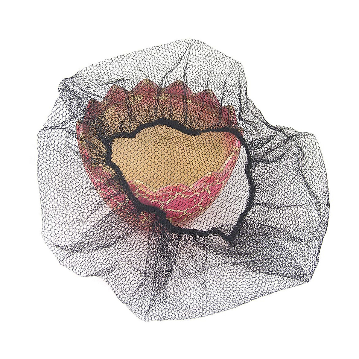 QIAN SOU Disposable Hair Nets Durable Nylon Caps Breathable Honeycomb 24" (100)