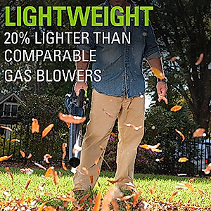 Greenworks 40V (110 MPH / 390 CFM) Cordless Axial Blower, 3.0Ah Battery and Charger Included LB-390