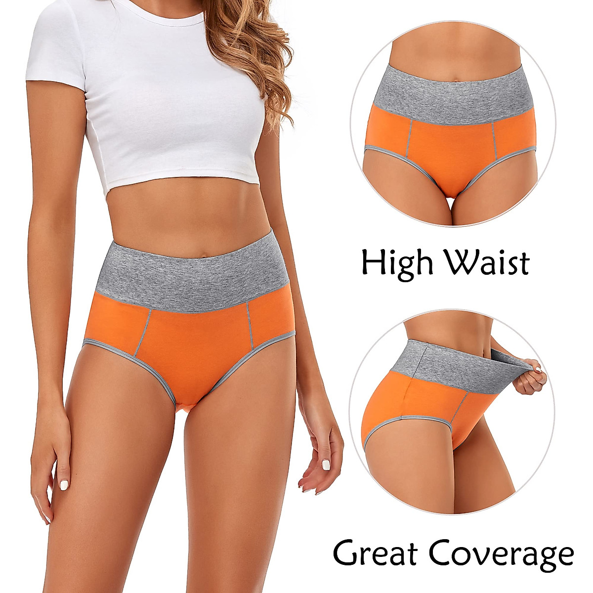 CULAYII Plus Size Underwear for Women High Waist Womens Underwear Cotton Breathable Briefs Panties for Women Pack Maternity Underwear C Section Underwear Postpartum My Orders Placed Recently by Me